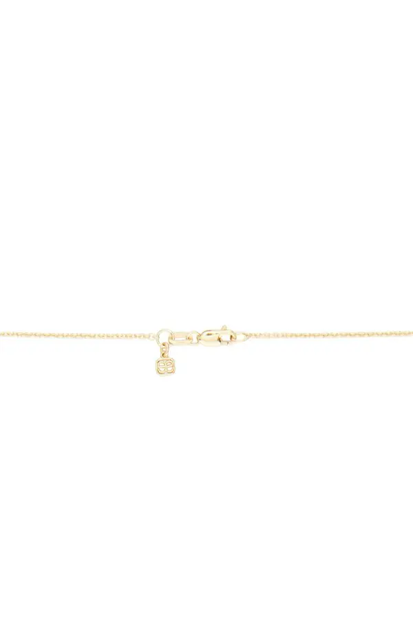 SYDNEY EVAN Long Shell Charm Necklace In 14k Yellow