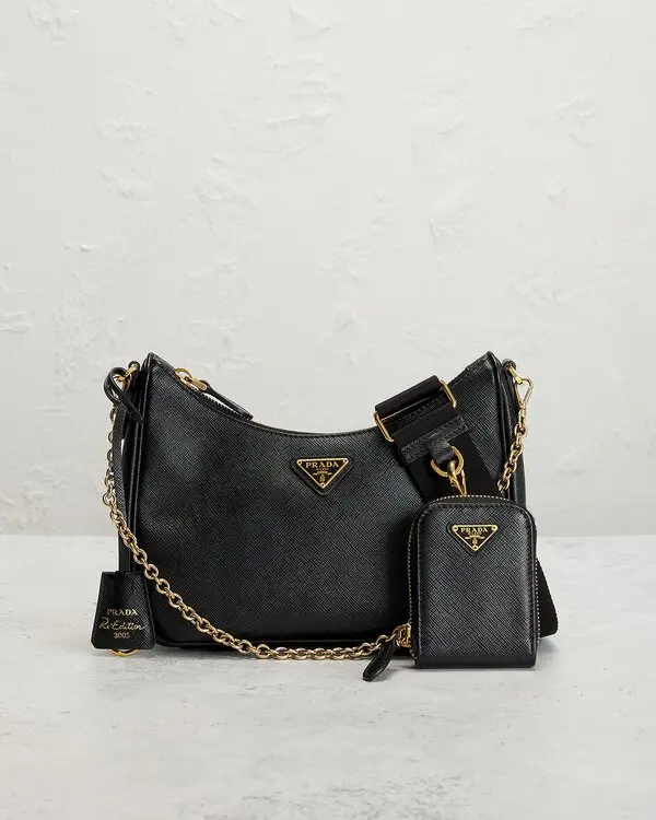 FWRD RENEW Prada Saffiano Re-edition 2005 Shoulder Bag