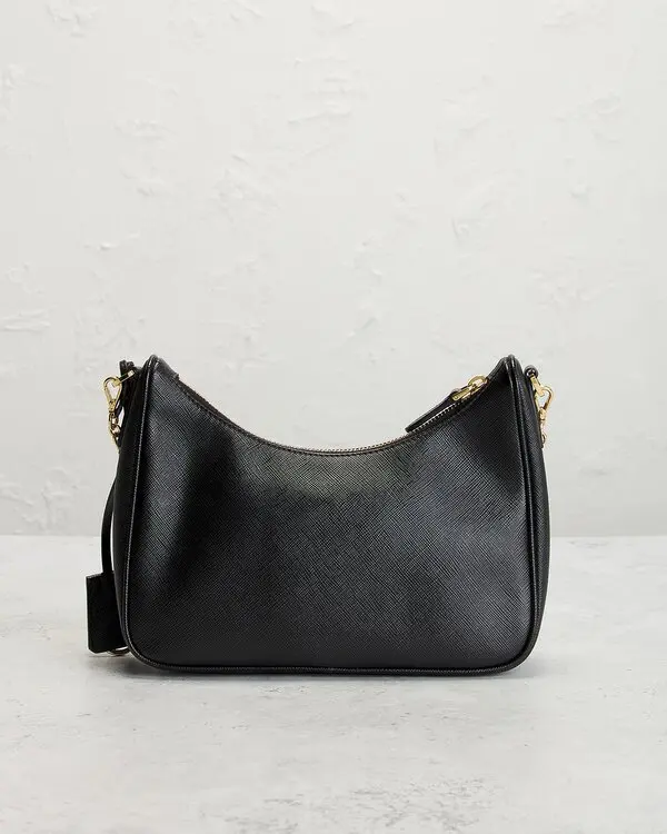 FWRD RENEW Prada Saffiano Re-edition 2005 Shoulder Bag - Black