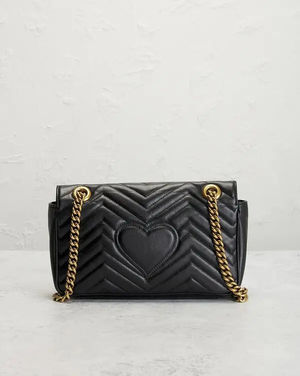 FWRD RENEW Gucci Gg Marmont Shoulder Bag - Black
