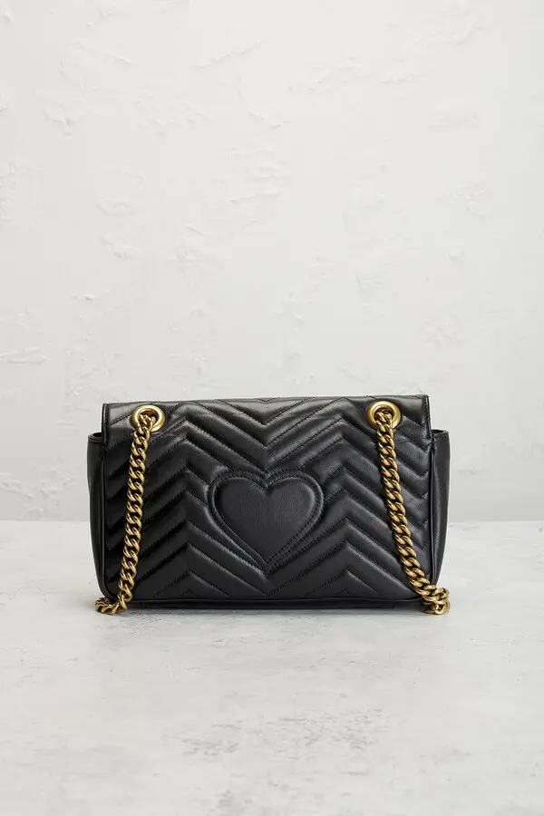 Gucci Gg Marmont Shoulder Bag - Black