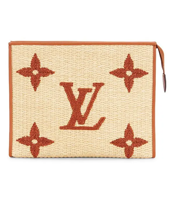 FWRD RENEW Louis Vuitton Monogram Giant Raffia Toiletry Pouch 26