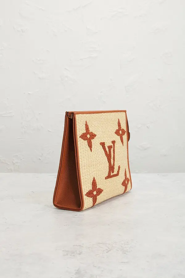 LOUIS VUITTON Monogram Giant Raffia Toiletry Pouch 26