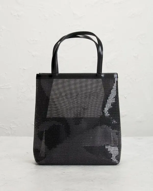 FWRD RENEW Prada Rete Paillettes Tote Bag