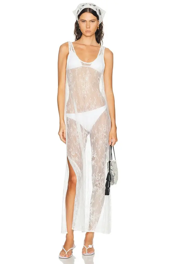 ELCE Kyoko Maxi Dress In White