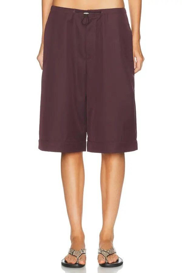 AGOLDE Coulson Parachute Pant In Burgundy