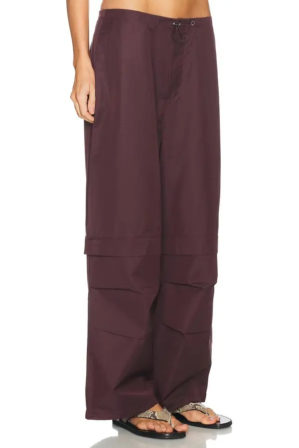 AGOLDE Coulson Parachute Pant In Burgundy
