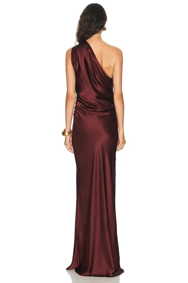 THE SEI Draped One Shoulder Gown
