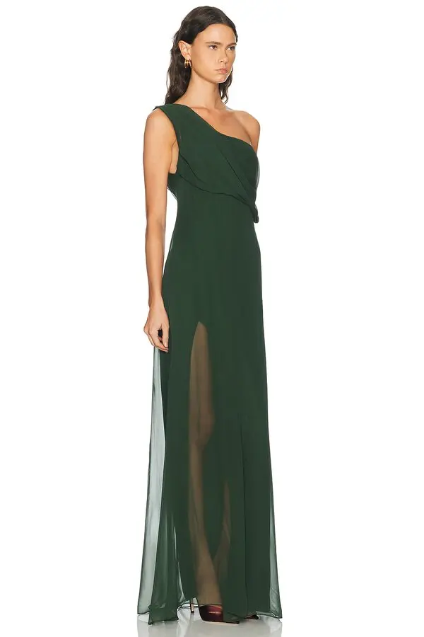 THE SEI Chiffon Tie Draped Gown