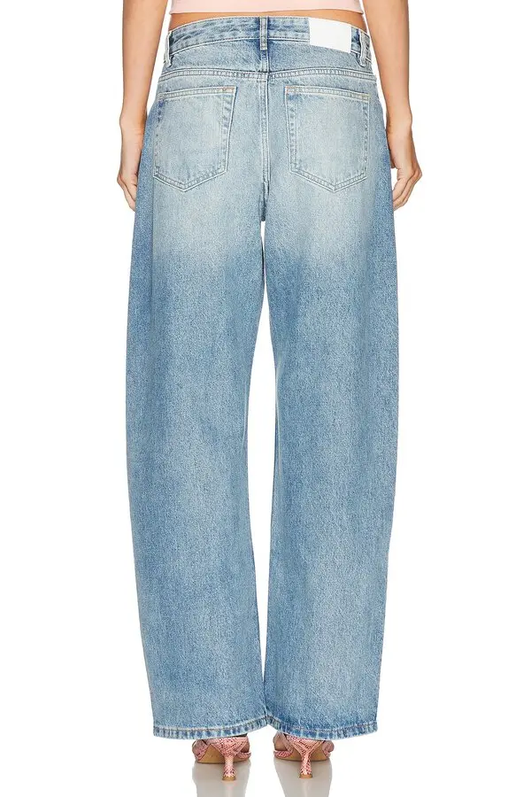 EB DENIM Shifter Bowed Jeans In Blue