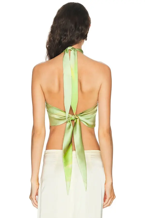 Retrofete Jamie Top In Multi - Pera Brushstroke