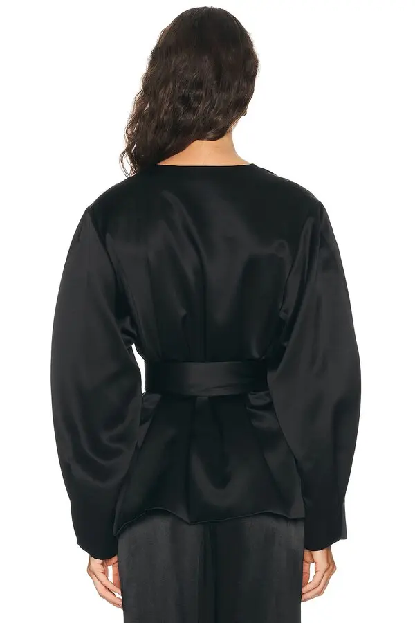 THE SEI Blouson Tie Jacket