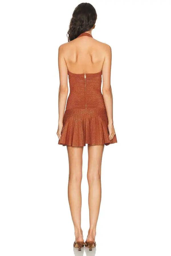 Retrofete Serenna Knit Dress In Rust