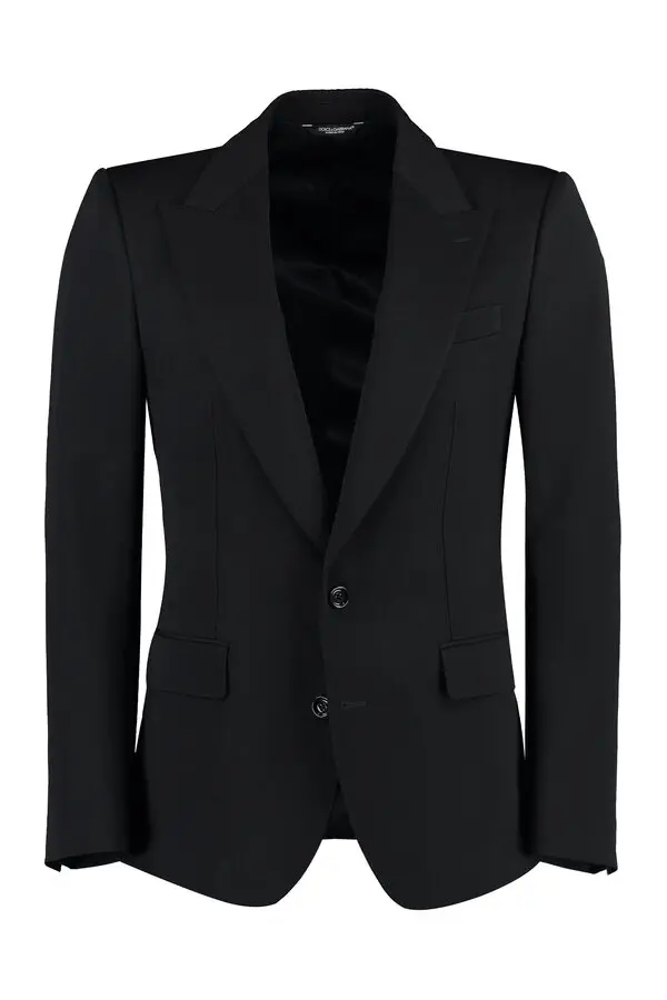 Dolce & Gabbana Single-breasted Virgin Wool Jacket