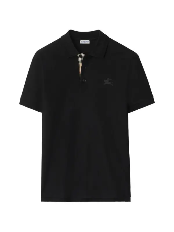 Burberry 100% Cotton Logo T-shirt - Black