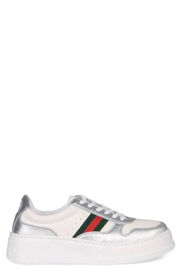 Gucci Retro Low-top Leather Sneaker With Oversized Rubber Sole