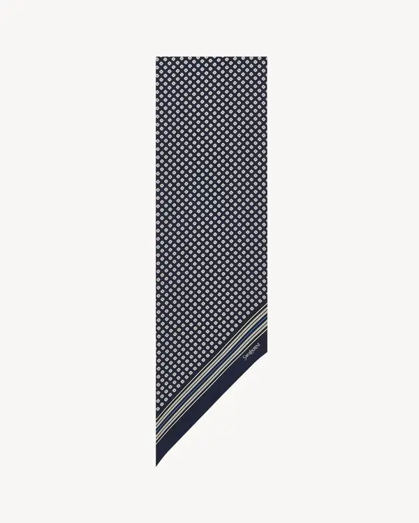 Saint Laurent Lavallière Motifs Mini Scarf