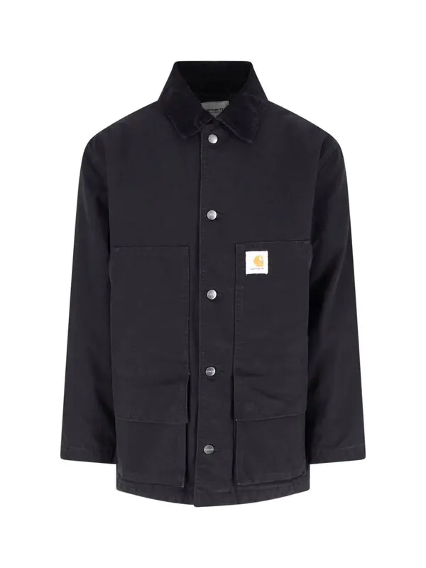 Carhartt Work In Progress 100% Cotton Hooded Work Jacket - Black