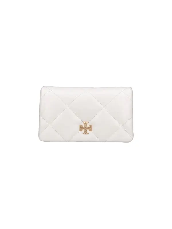 Tory Burch Cow Leather Wallet With Polyester Lining - White