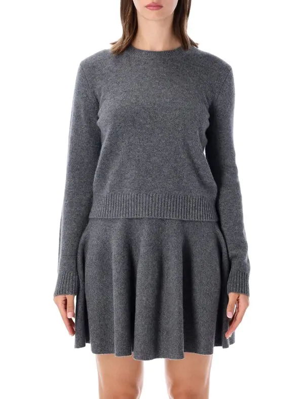 LISA YANG Button-front Knit Cardigan - Graphite