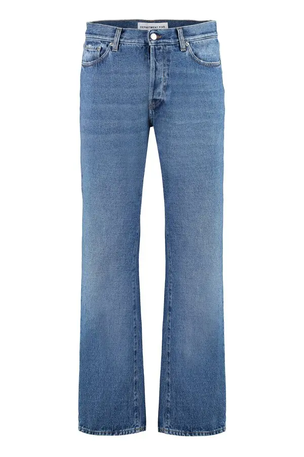 DEPARTMENT 5 Straight-leg Jeans With Contrast Stitching
