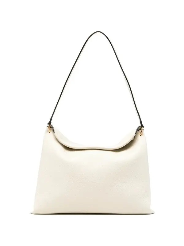 WANDLER Mini Leather Top Handle Bag With Detachable Crossbody Strap - Bianco