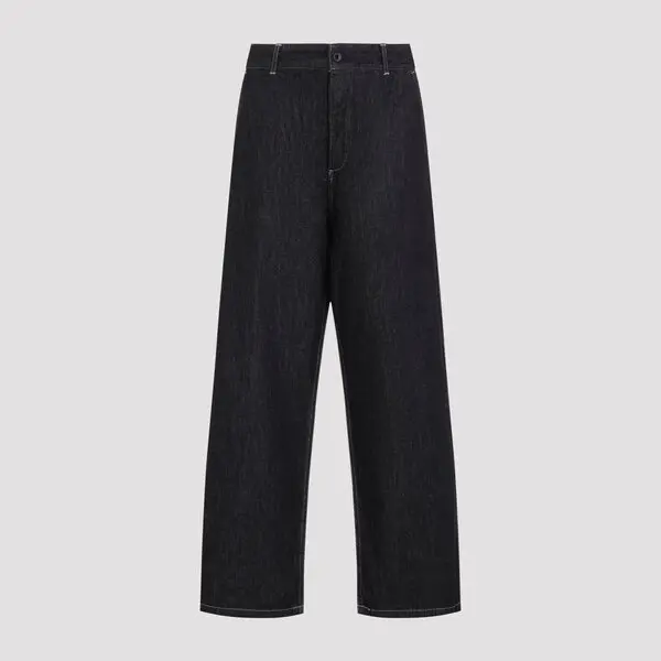 Studio Nicholson Minard Curved-leg Cotton Jean - Black