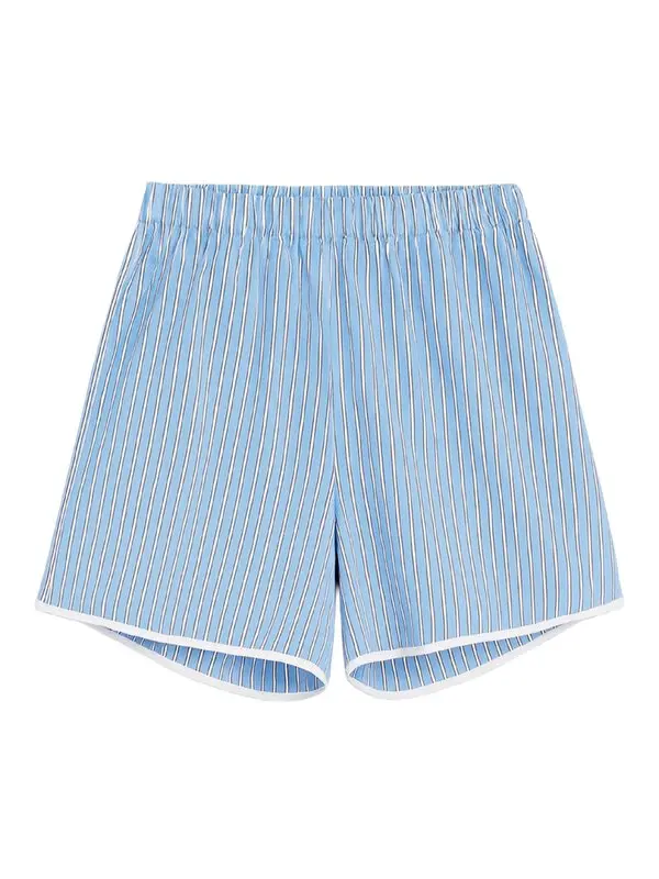 THE FRANKIE SHOP Striped Waist Shorts - Navy