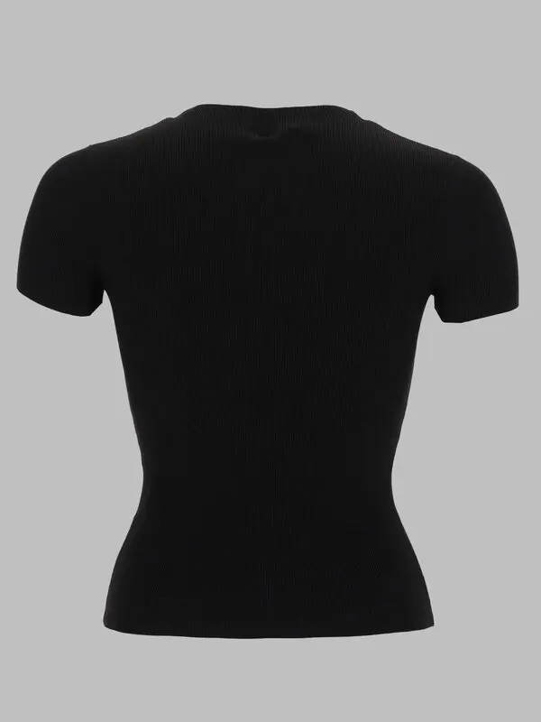 Alexander Wang Ribbed Logo Top