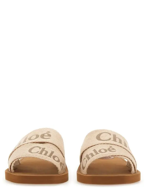 Chloé Woody Slides - Beige