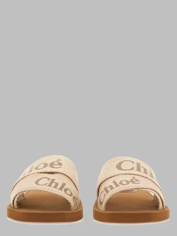 Chloé Woody Slides - Beige