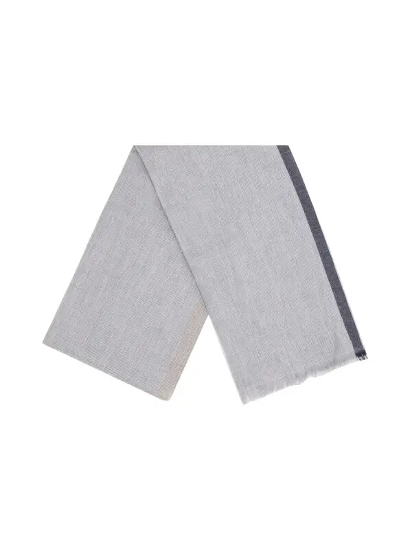 Brunello Cucinelli Sciarpa Di Lana E Cashmere - Grey