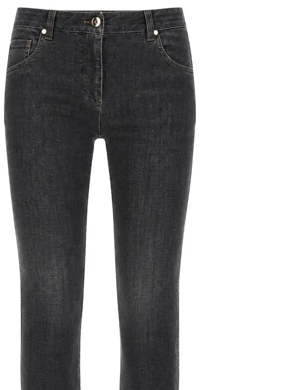 Brunello Cucinelli Slim Fit Five-pocket Jeans