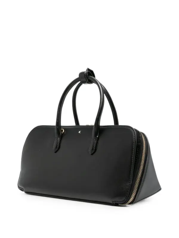 Alaïa Delta Small Leather Handbag - Black