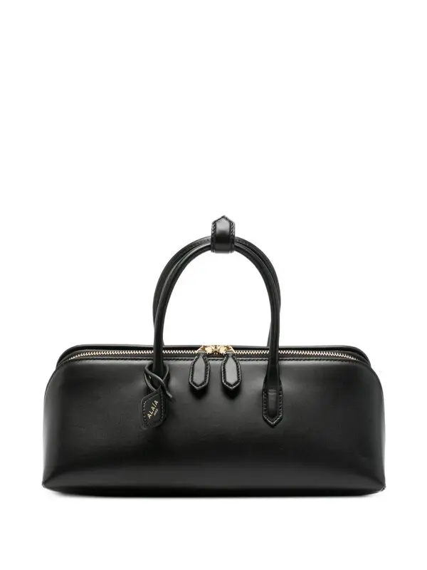 Alaïa Delta Small Leather Handbag - Black
