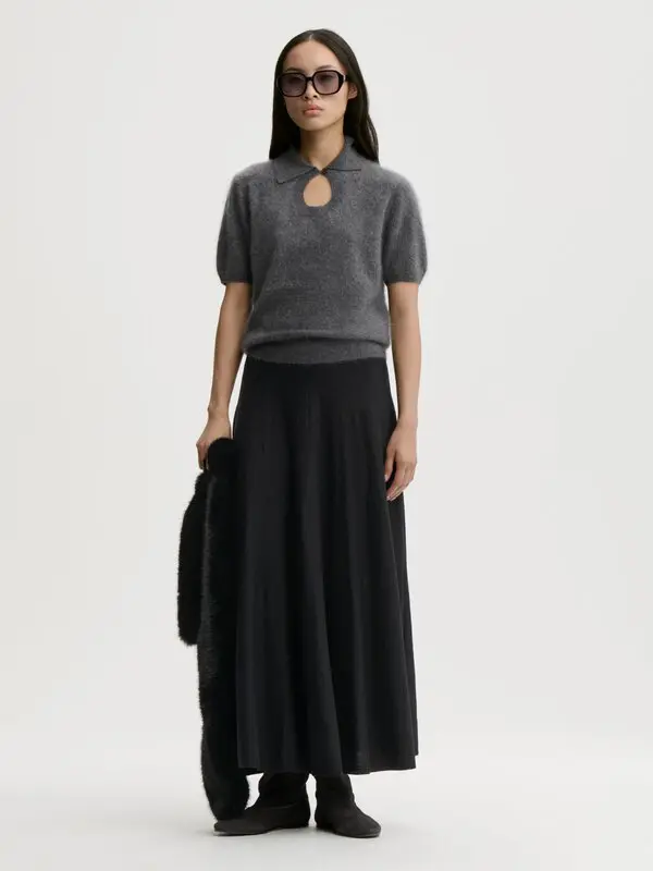 BY MALENE BIRGER Talallia Cashmere Polo Sweater
