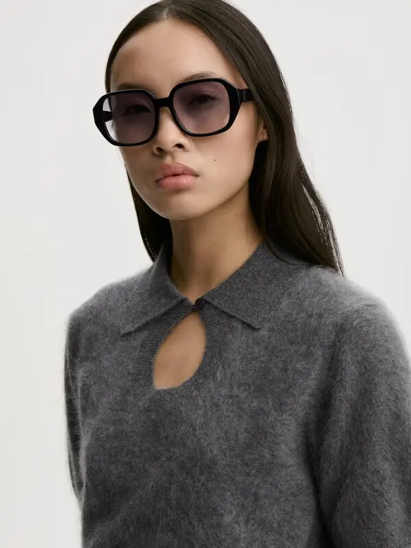 BY MALENE BIRGER Talallia Cashmere Polo Sweater
