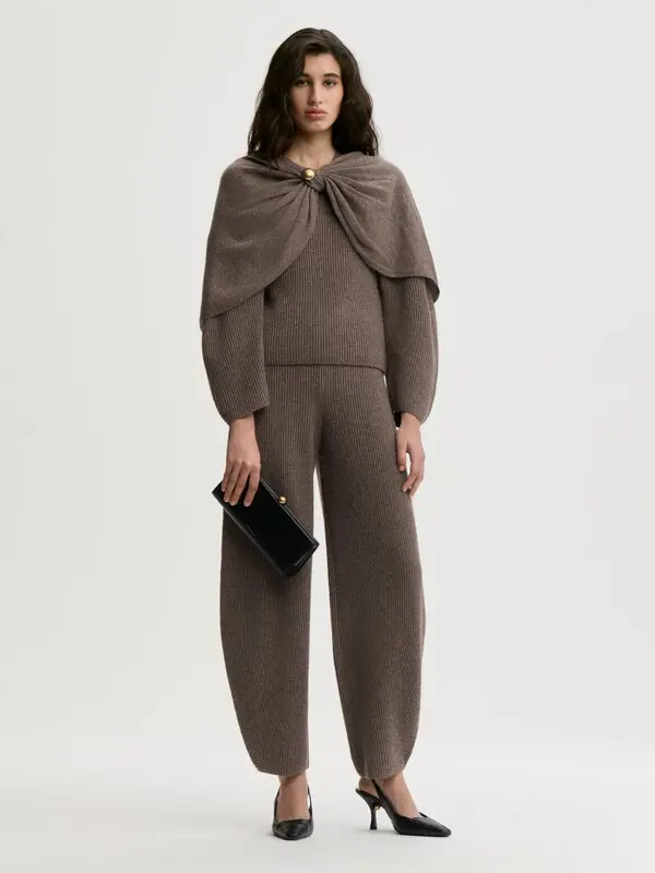 BY MALENE BIRGER Carmela Ribbed Wool Trousers