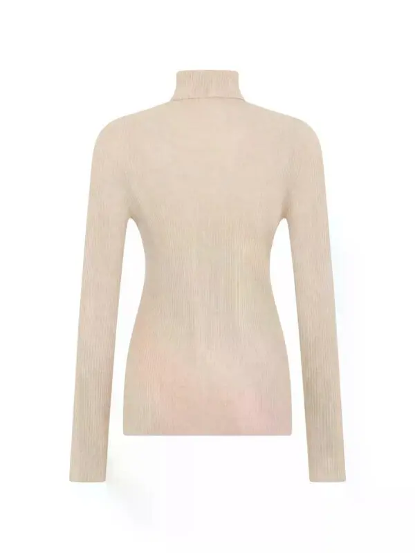 Fabiana Filippi Ribbed Knit Roll Neck Sweater - Neutrals