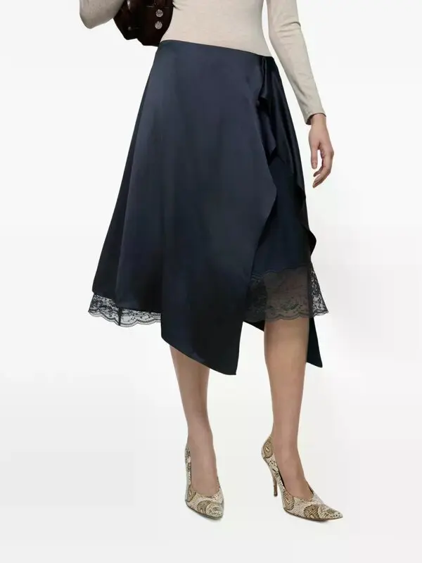 Acne Studios Layered Satin Skirt