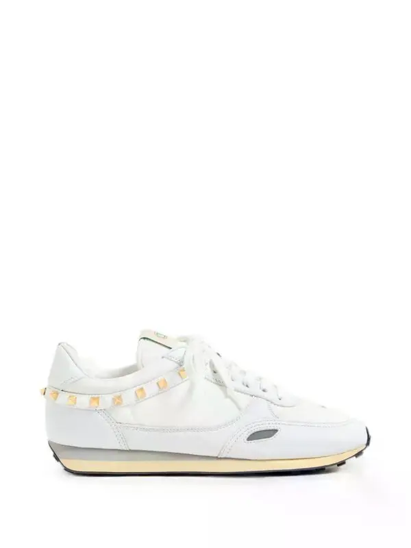 Valentino Garavani Stud Up Sneaker In Leather And Nylon
