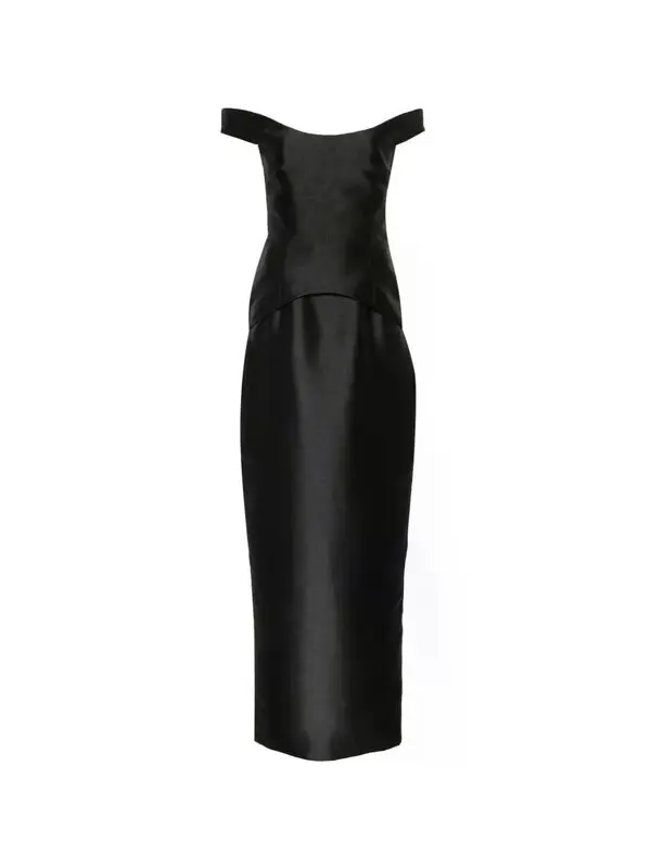 Solace London Pieta Maxi Dress - Black