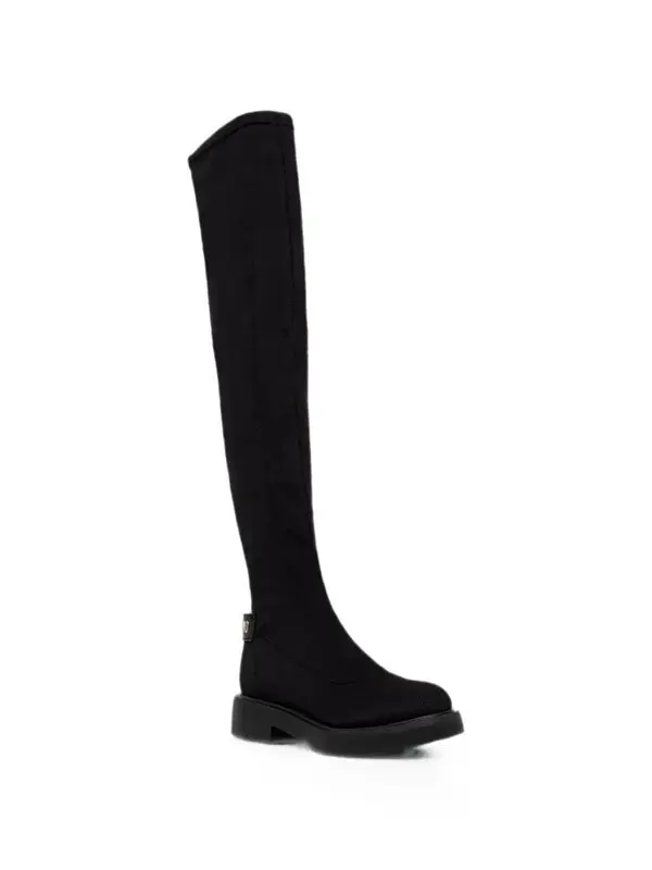 Moschino Logo-plaque Over-the-knee Boots