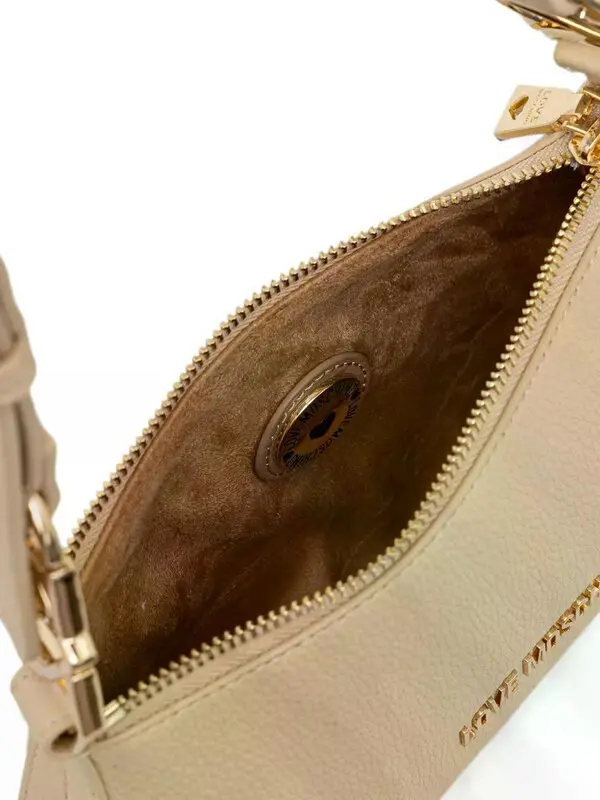 Moschino Logo-plaque Pebbled Shoulder Bag
