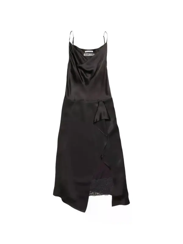Acne Studios Lace-trimmed Ruffled Midi Dress