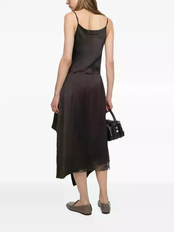 Acne Studios Lace-trimmed Ruffled Midi Dress
