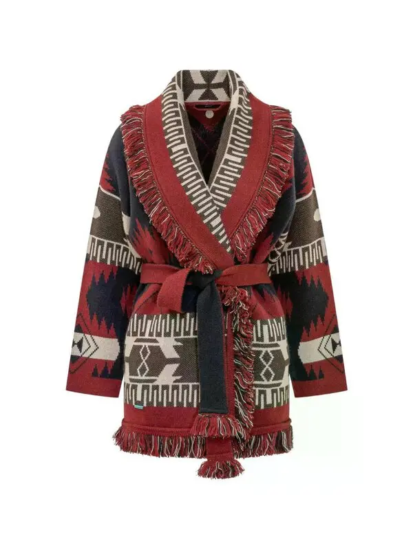 Alanui Icon Jacquard-knit Cardigan