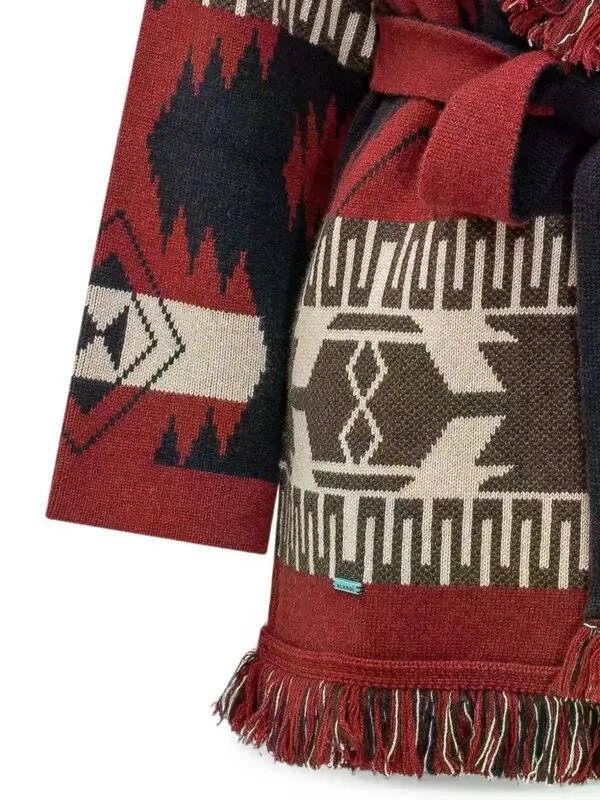 Alanui Icon Jacquard-knit Cardigan