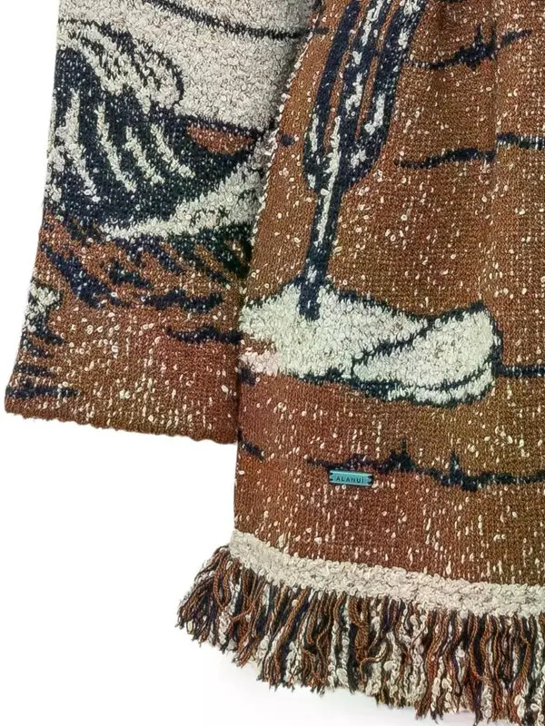 Alanui Fringe-trimmed Belted Cardigan