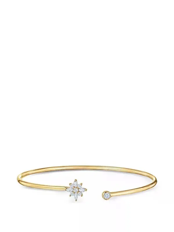 Kwiat Diamond Star Bangle Bracelet - Gold